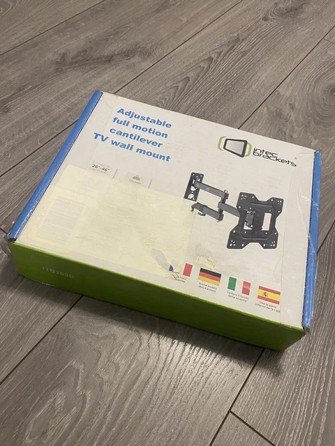 NEW INTEC BRACKETS ITB200B Adjustable Cantilever TV Wall Mount - Swivel ...