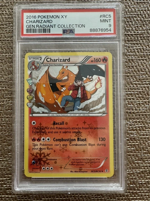POKEMON XY GENERATIONS (Radiant Collection) CHARIZARD #RC5 PSA 9 2016 ...