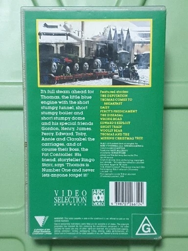 THOMAS THE TANK Engine & Friends Vhs The Deputation Video Tape 1985 ...