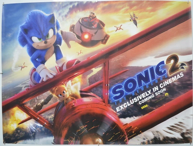 SONIC THE HEDGEHOG 2 (2022) Original Cinema Quad Film Poster - Jim ...