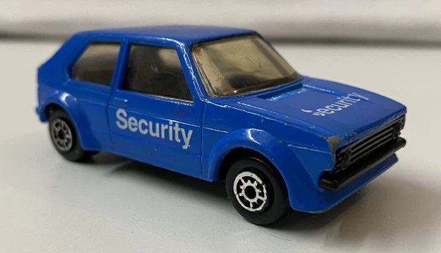 1980S VINTAGE MAISTO VW Golf GTI Security Car Blue Diecast Toy 1/64 $10 ...