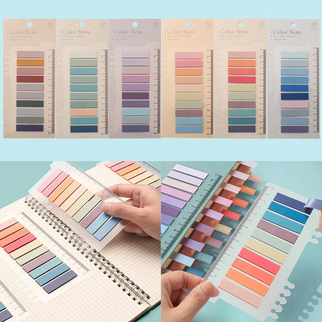 Pastel Index Tabs Classification With Ruler Aesthetic Annotation Tabs 6x Book £10 12 Picclick Uk