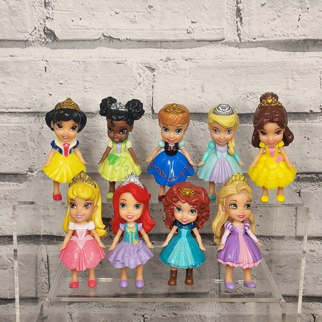 DISNEY PRINCESS MINI Toddler 3" Posable Figures Doll Animators Tiana ...