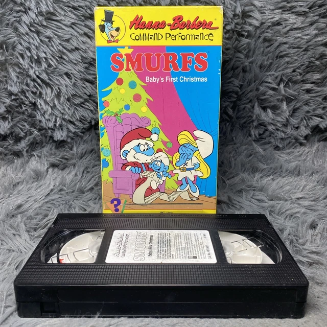 SMURFS BABY’S FIRST Christmas VHS Tape Hanna Barbera Command ...