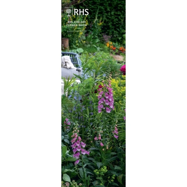2025 CALENDAR RHS Slim Month to View Wall Hanging Chelsea Flower Show £ ...