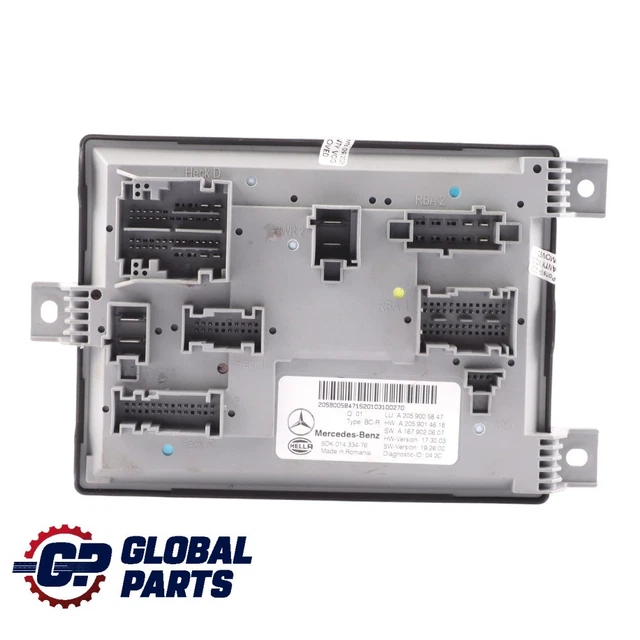 MERCEDES C205 W205 Relay Module Body Control Module Unit SAM BCM ...