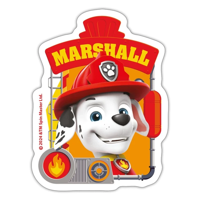 PAW PATROL MARSHALL Charakterdesign Aufkleber Sticker, max. 10 x 10 cm ...