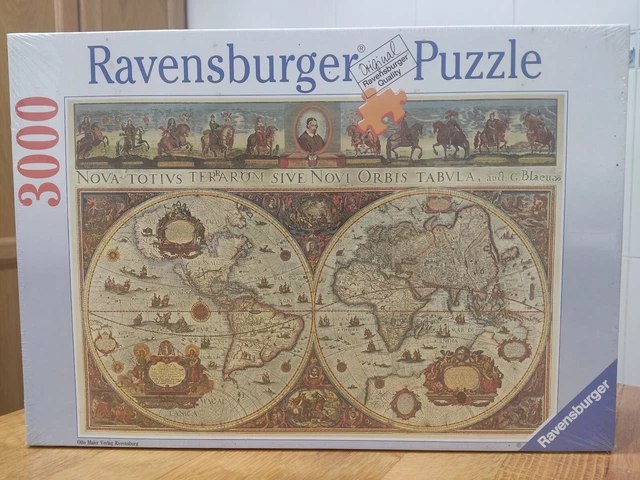 PUZZLE RAVENSBURGER 3000 WORLD MAP 1665 GRAN MAPA MUNDI Nr. 17054 EUR ...