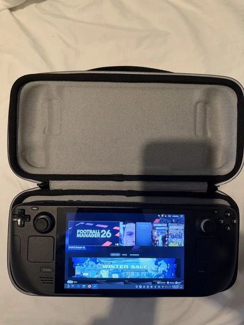 VALVE STEAM DECK 256GB LCD Handheld Console & case - used a handful of ...