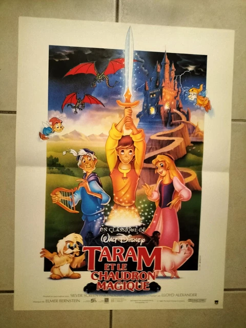 AFFICHE DE CINÉMA du film TARAM ET LE CHAUDRON MAGIQUE Walt Disney ...