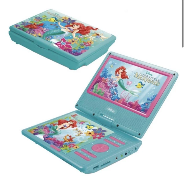 DISNEY THE LITTLE Mermaid 9-inch Portable Japanese DVD Player PDVD ...