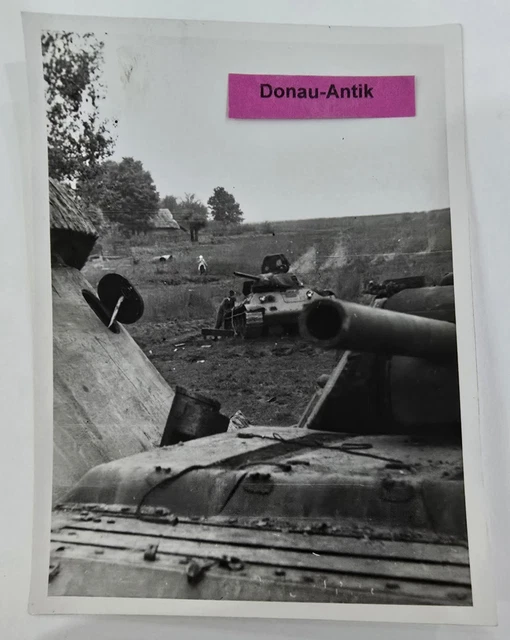 FOTO PANZERKAMPFWAGEN PANZER Tank Panzerrohr Turm Kampf Front Wehrmacht ...