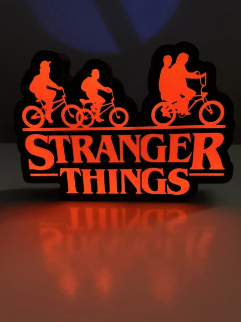 STRANGER THINGS DEMOGORGON Laser Etched LED Light. 23cm Tall. USB or ...