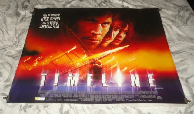 TIMELINE ORIGINAL UK Quad Movie Cinema Poster 2003 Paul Walker £14.99 ...