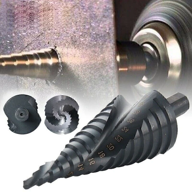 HSS TIALN TITAN Profi Stufenbohrer Schälbohrer Konusbohrer Metallbohrer ...