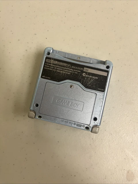 NINTENDO GAME BOY Advance SP Handheld Console Silver AGS 001 Tested ...