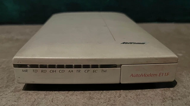 NETCOMM MODEM DIAL-UP AUTOMODEM E11F SERIAL Retro Vintage $12.00 ... NETCOMM MODEM DIAL-UP AUTOMODEM E11F SERIAL Retro Vintage $12.00 ...
