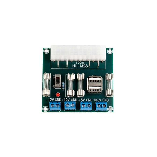 24 PIN DESKTOP ATX power adapter board socket connection adapter EUR 13 ...