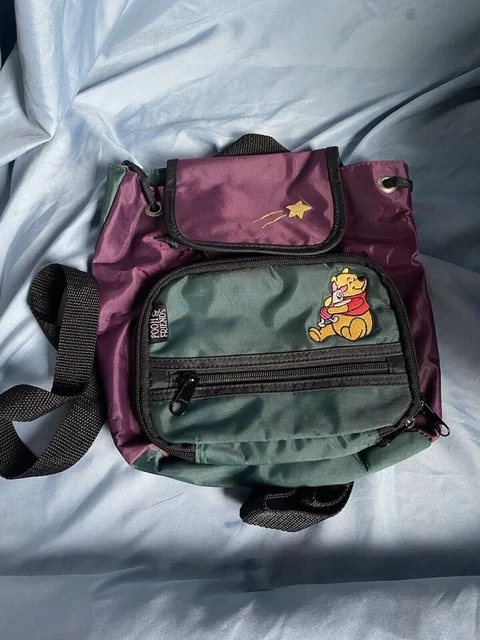 VTG LATE 90S Early 2000s Winnie the Pooh Green & Purple Embroidered ...