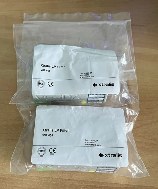 2X VESDA XTRALIS VSP-005 LP DUAL STAGE ASPIRATOR FILTER/ FIRE ALARM ...