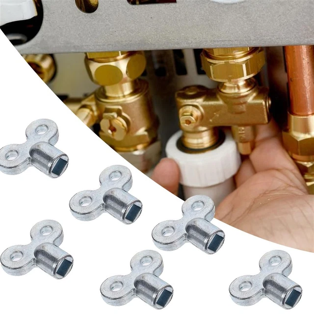 RADIATOR PLUMBING BLEEDER Wrench Air Vent Central Heating Tool Heater ...