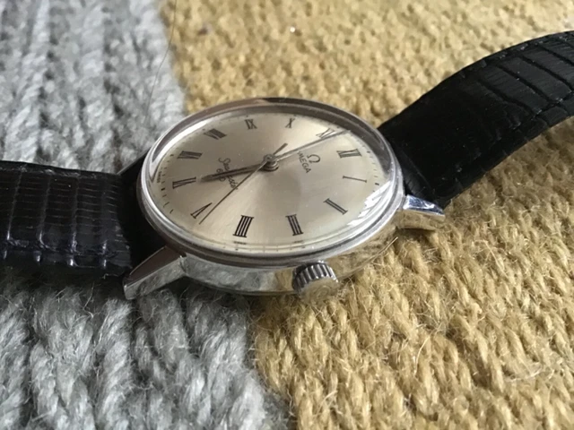 VINTAGE OMEGA SEAMASTER 600 Mechanical Wind Up Watch 1960s Black Strap ...