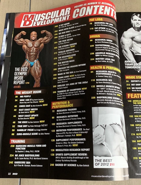 ARNOLD SCHWARZENEGGER W/ Poster - Muscular Development Magazine ...