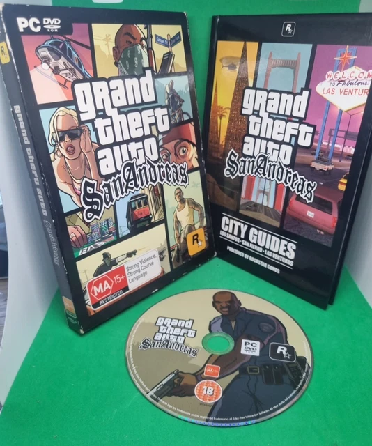 GRAND THEFT AUTO San Andreas - City Guides Hard Cover & Box Set PC DVD ...