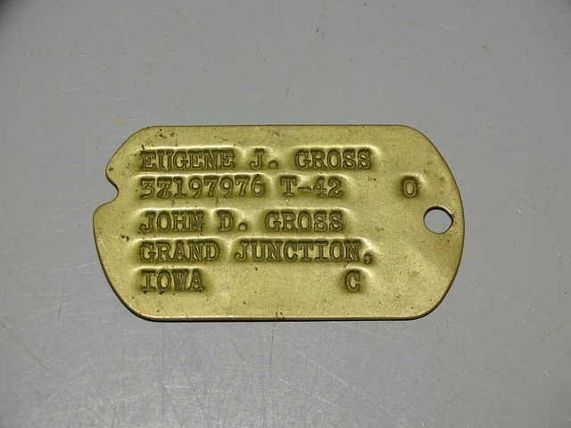 - ANCIENNE PLAQUE Us Ww2 Dog Tag 39/45 Collection Militaria EUR 42,50 ...