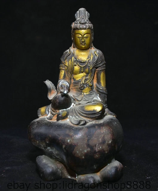 7 &SCULPTURE DE Bodhisattva de Guanyin, maître bouddhiste chinois en cuivre EUR 825,60 - PicClick FR