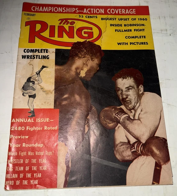VINTAGE 1961 THE Ring Boxing Magazine February Annual Issue Wrestling ...