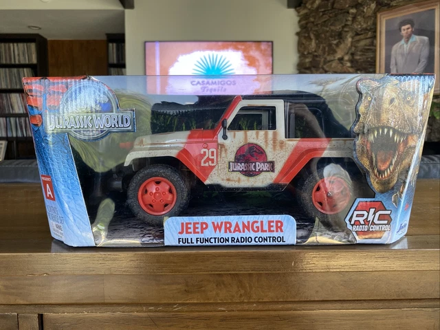JURASSIC WORLD JEEP Wrangler Remote Control Vehicle Jurassic Park Jada ...
