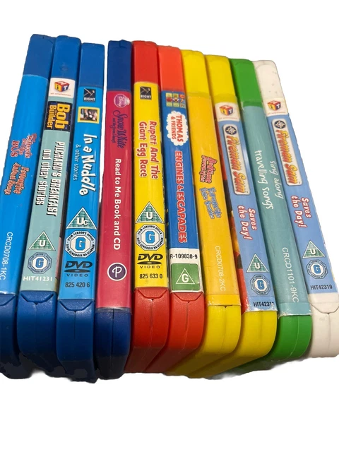 JUNIOR DVD’S FIREMAN Sam, Thomas And Friends, Snow White, Bob The ...