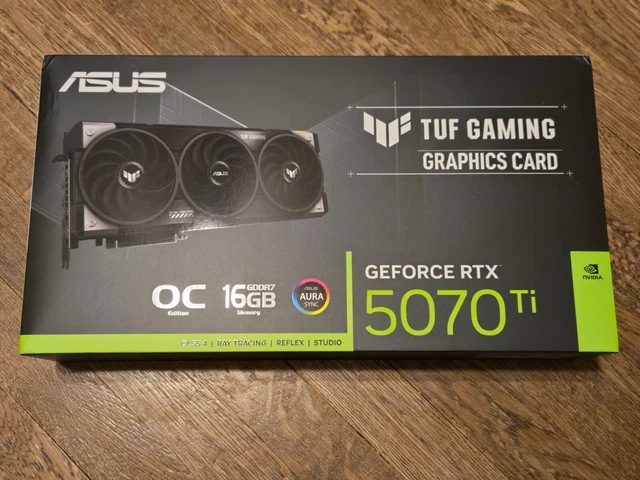 ASUS TUF GAMING GeForce RTX 5070 Ti OC Edition 16GB GDDR7 Brand New Sealed!! $1,771.47 - PicClick CA