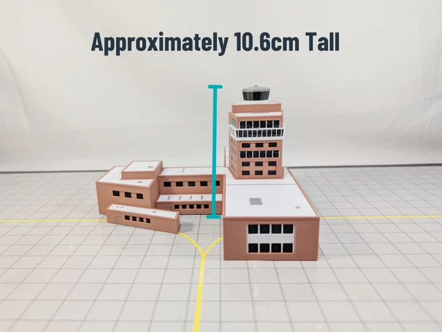 HEATHROW AIRPORT OLD ATC Air Traffic Control Tower 1:400 Scale Building ...