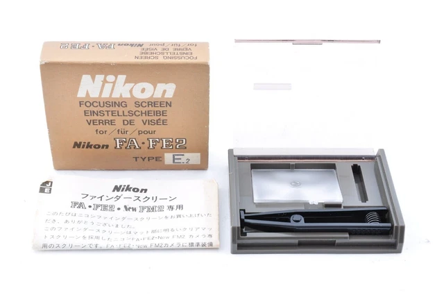 NIKON FOCUSING SCREEN Type K2(Box Labeled E2) FE2 FA Camera 25021904 ...
