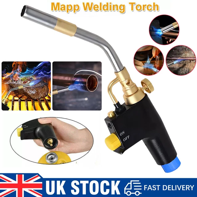 GAS TORCH MAPP Gas Blow Torch Map Propane Gas Solderding Brazing ...