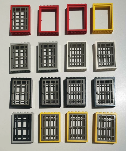 LEGO 4071 GEFÄNGNISTÜRE Gittertüre Kerker Verlies Prison - 16 Stück EUR ...