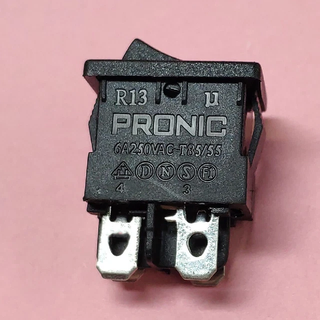 PRONIC R13 REPLACEMENT Power Switch 6A 250V T85/55 4 Pin 2 Gears Switch ...