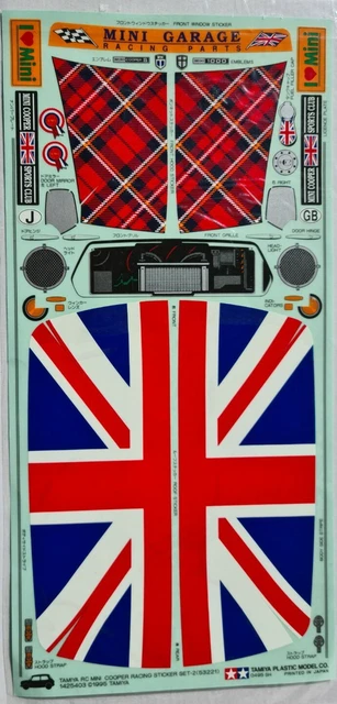 TAMIYA 1/10 ROVER Mini Cooper Racing Decal Sticker 2 $95.00 - PicClick AU