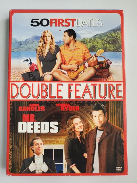 50 FIRST DATES & Mr. Deeds Adam Sandler Double Feature DVDs 2005 Sony ...
