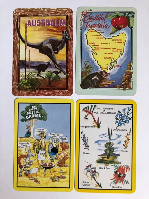 AUSTRALIAN NATIVE ANIMAL Koala Kangaroo Flower Aussie Swap Playing ...