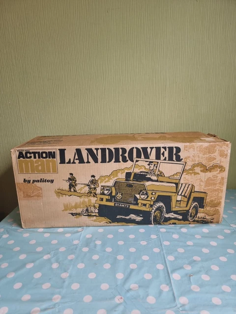 VINTAGE ORIGINAL 1970’S Action Man Land Rover Box & Paperwork £28.50 ...
