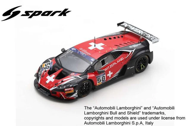 MODEL CAR SCALE 1/43 spark Model Lamborghini Huracan GT3 Vallelunga ...