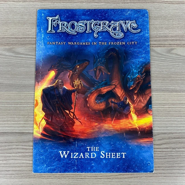 FROSTGRAVE THE WIZARD Feuille 1Ère Édition Escarmouche Osprey Wargames ...