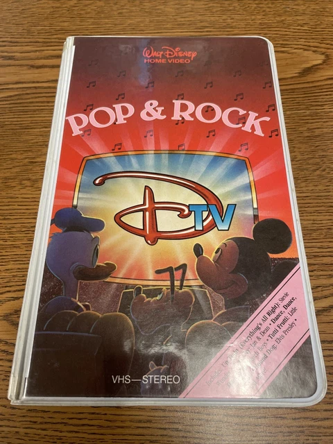DISNEY DTV POP Rock VHS 1984 Home Video Kids Singalong Fun Clamshell ...