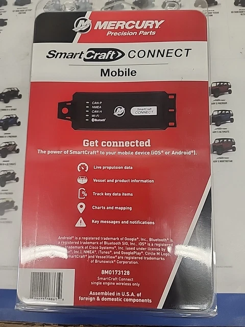 MERCURY GENUINE OEM Authentic Smartcraft CONNECT Mobile Vessel View ...