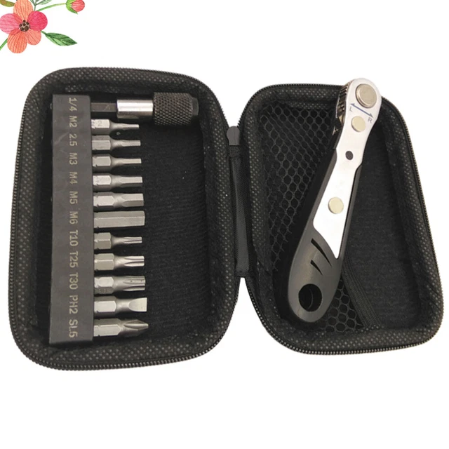 MOUNTAIN BIKE REPAIR Set Micro Bit Ratchet Kit Mini T25 Screwdriver £16 ...