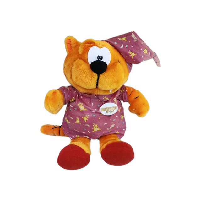 LARGE HEATHCLIFF THE Cat Wearing Nightshirt & Nightcap Badge 20" RARE ...