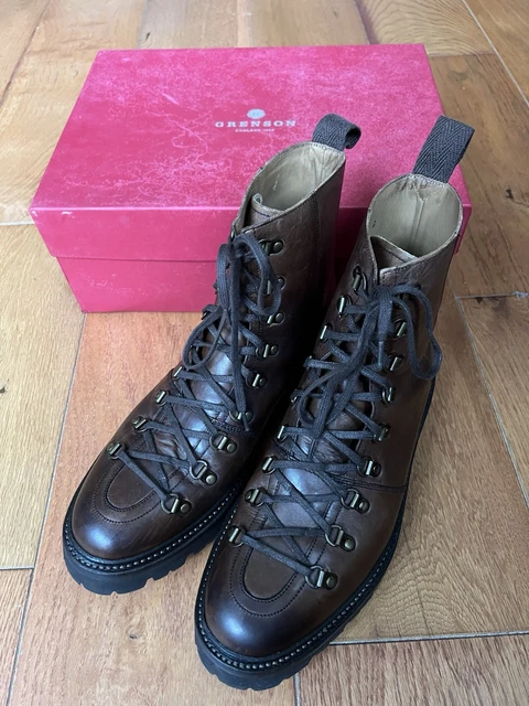 GRENSON BRADY HIKING Boots in Brown (UK 8.5) £187.90 - PicClick UK